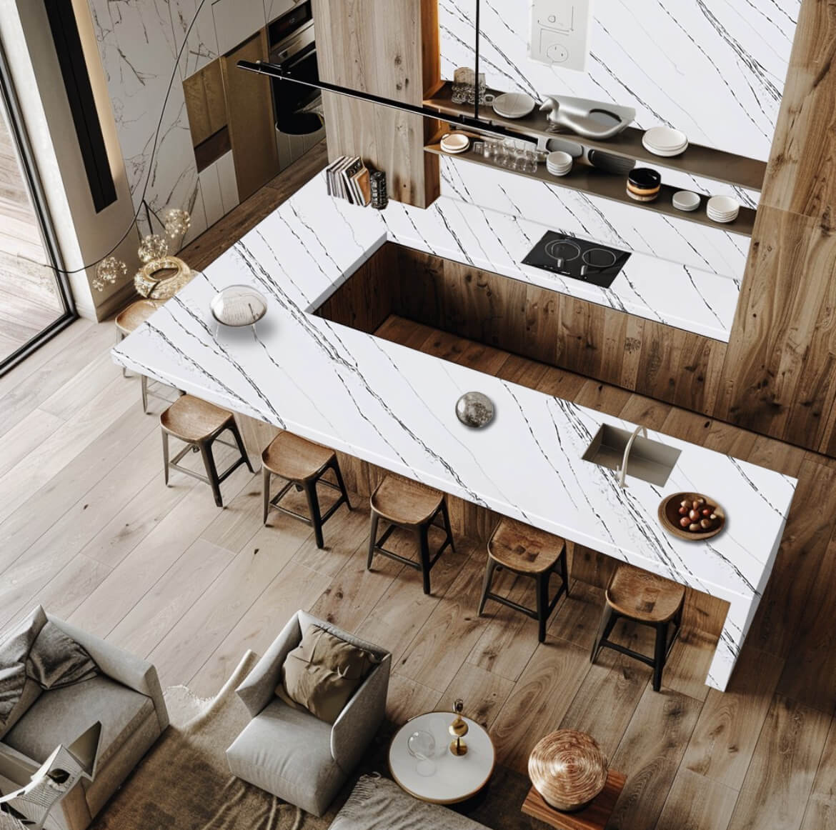 Calacatta Ocean Waves